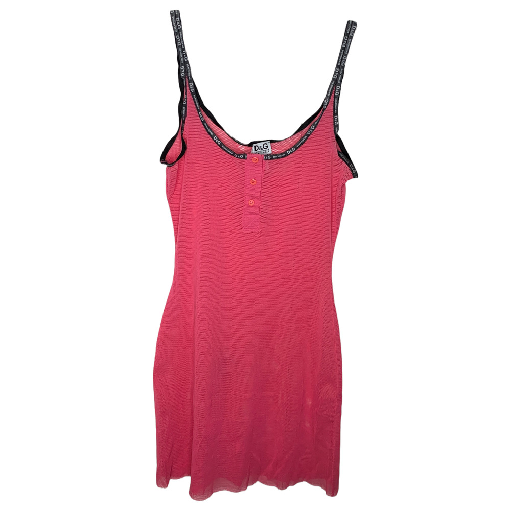 Dolce And Gabana Swimwear Cover Up Mesh Tank Dress Medi Gem